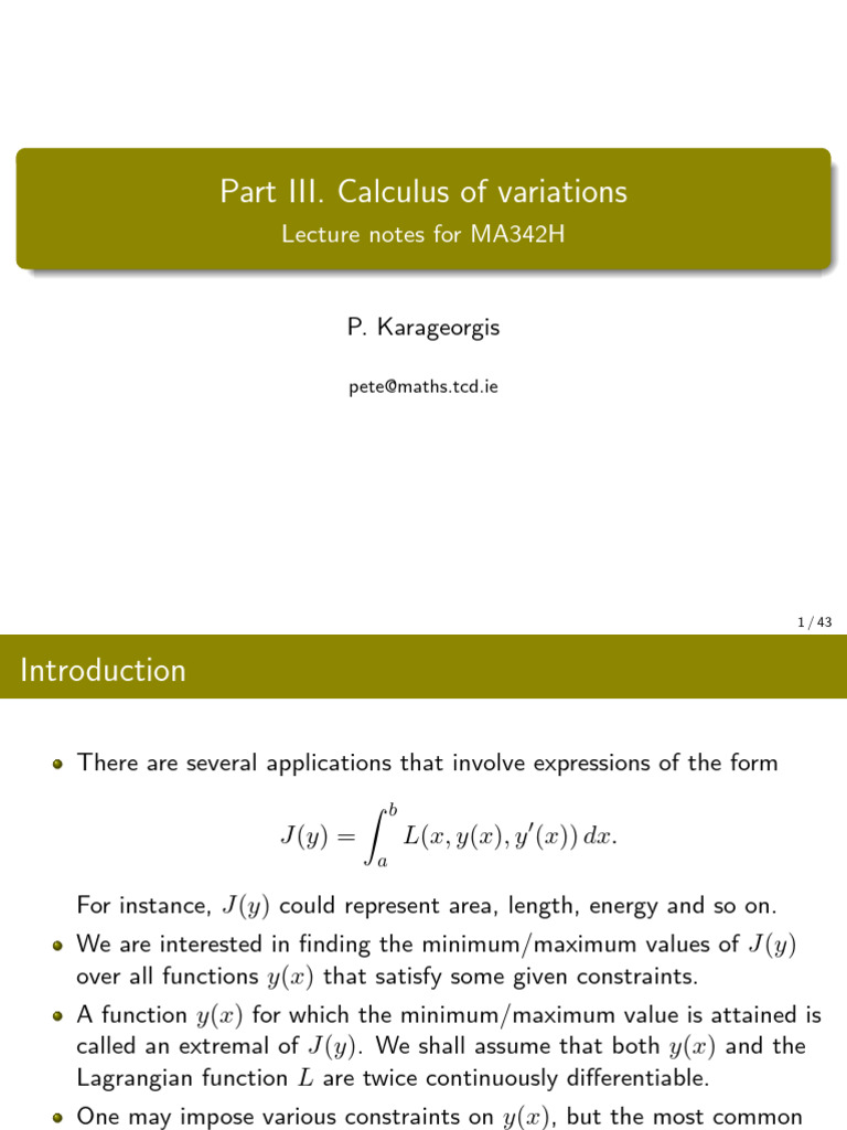 Taylor Series | PDF | Calculus Of Variations | Euler–Lagrange Equation Taylor Series | PDF | Calculus Of Variations | Euler–Lagrange Equation