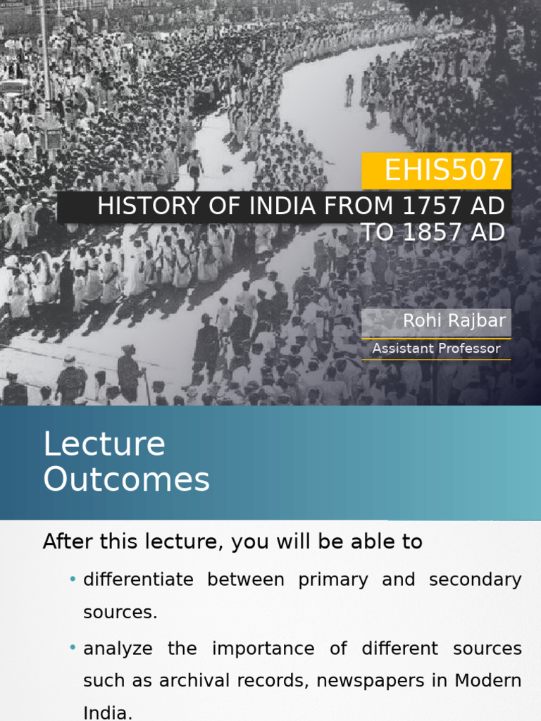 EHIS507 U01 T01 PowerPoint | PDF | Primary Sources