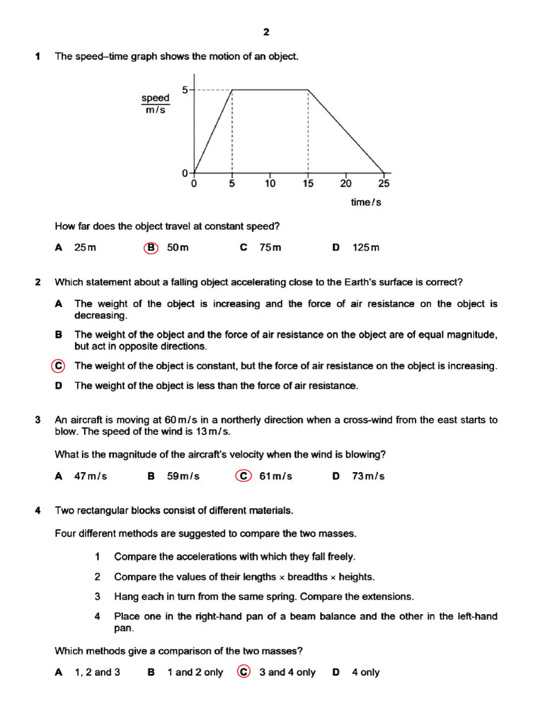 Phys P2 Prac Answered | PDF | Force | Temperature