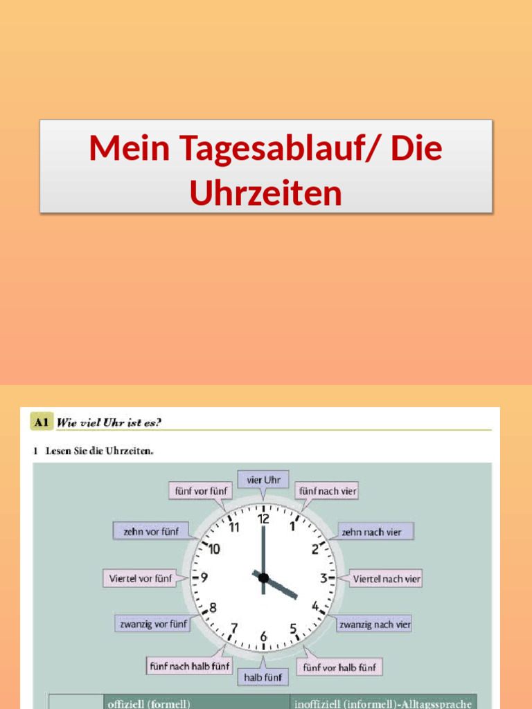 Mein Tagesablauf | PDF