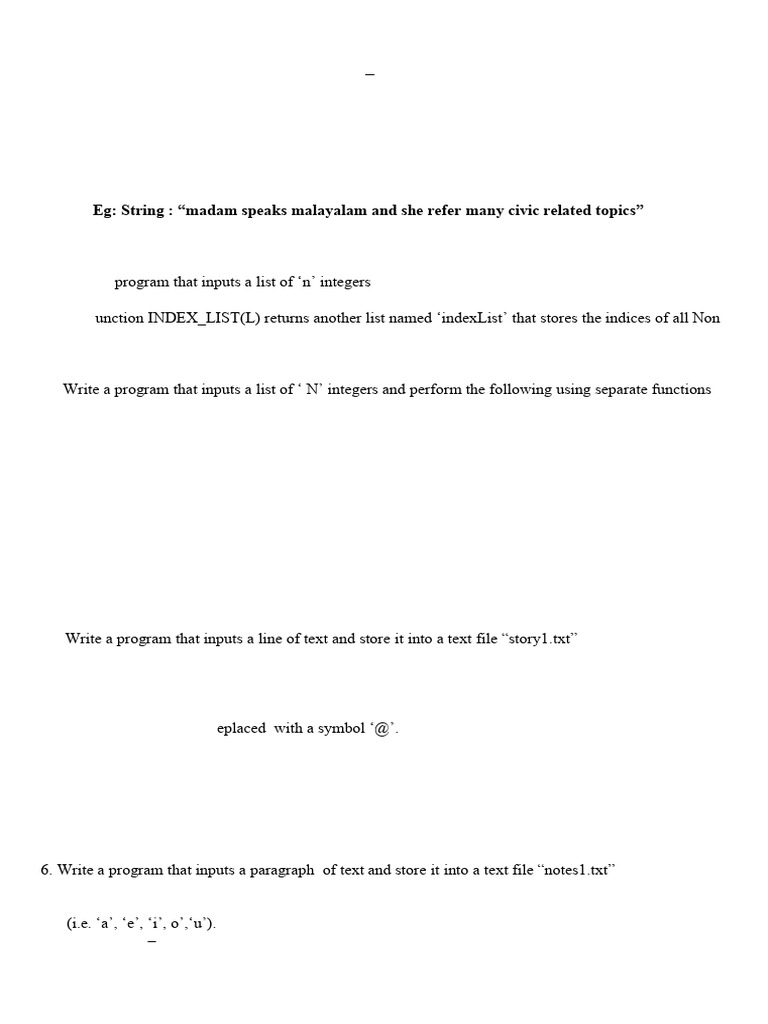 Practical Assignment - Xii CS 2023-24 | PDF | String (Computer Science) | Function (Mathematics)