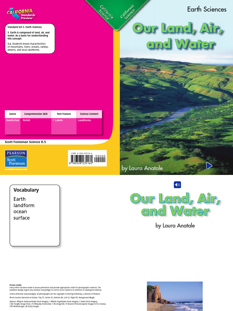 K.5 Our Land, Air, and Water (Earth Sciences) | PDF | Geology | Morphology