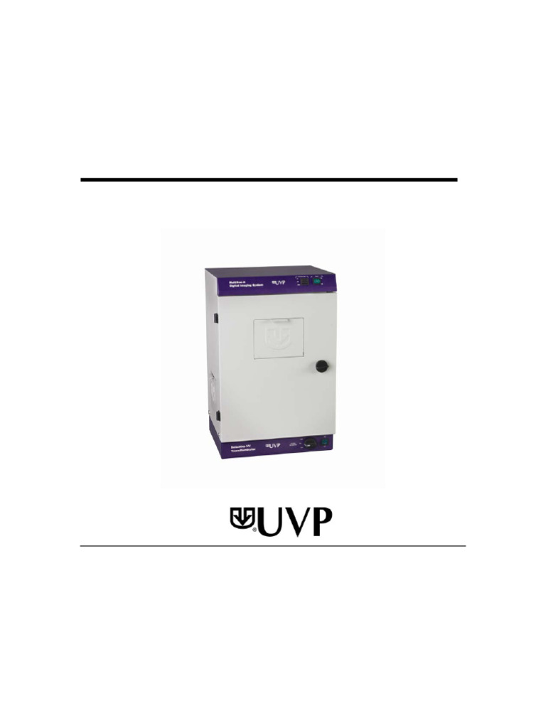 UVP MultiDoc-It Imaging System Installation and User Instructions ...