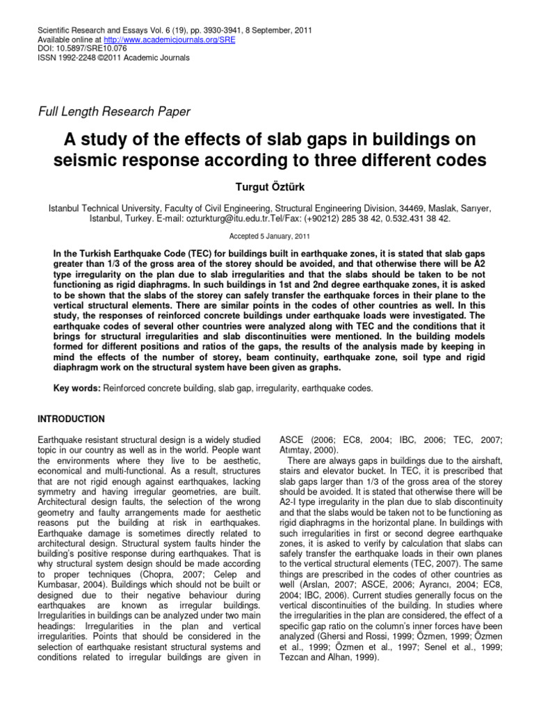 slab_gap | PDF | Earthquakes | Earthquake Engineering