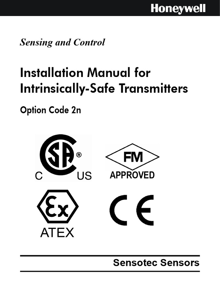 Sensotec IS Transmitters | PDF | Electrical Engineering | Safety
