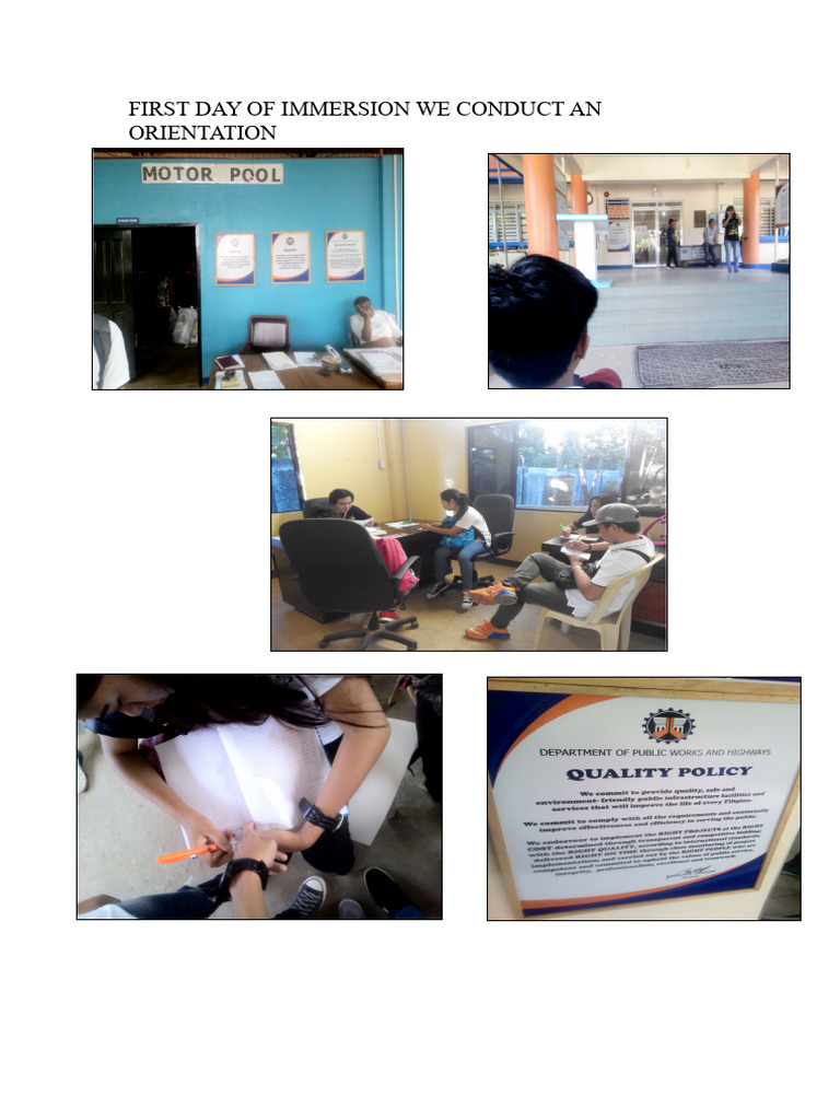 First Day Orientation for Immersion Program | PDF