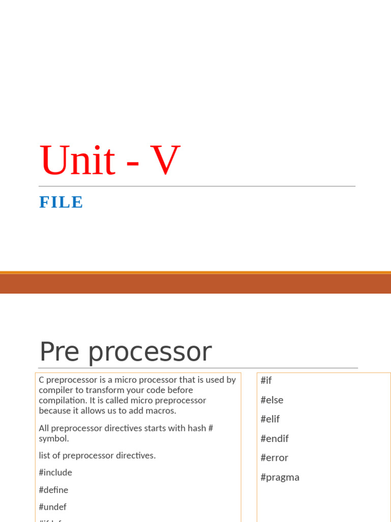 Unit - V C Programming | PDF | Notation | Computer Engineering Unit - V C Programming | PDF | Notation | Computer Engineering