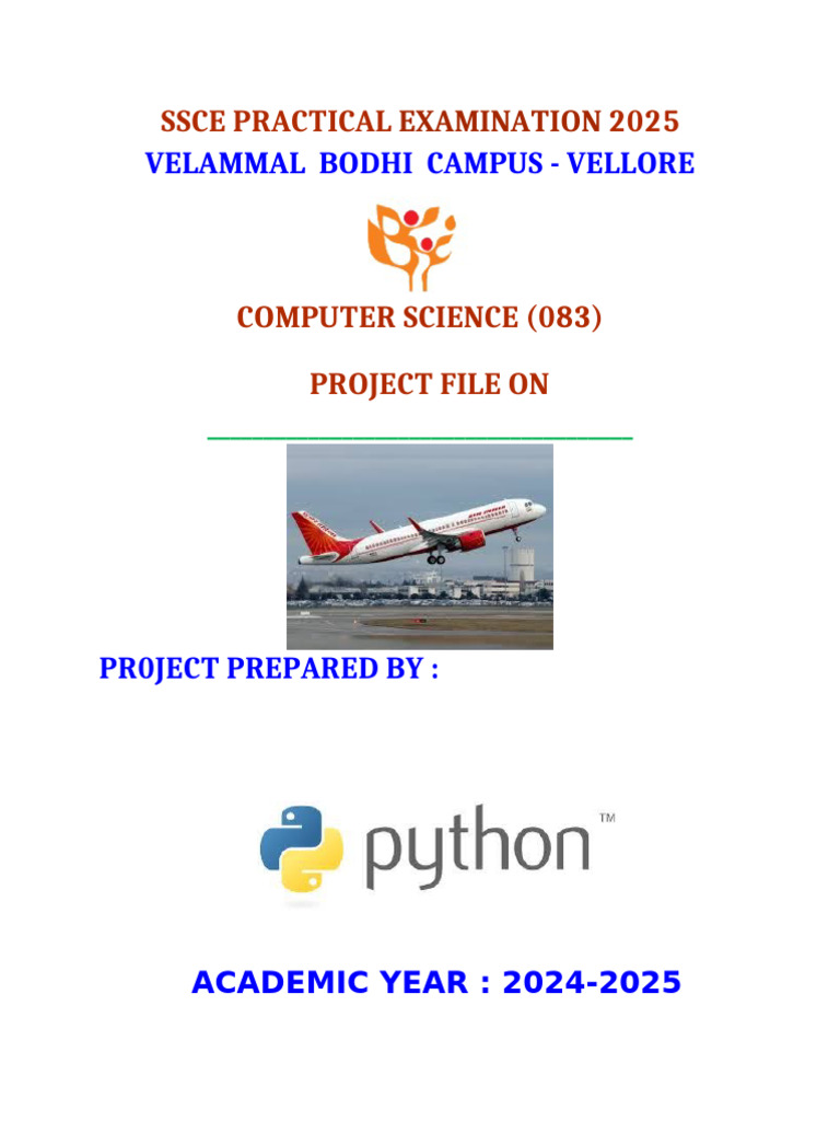Ssce Practical Examination 2025 Velammal Bodhi Campus | PDF