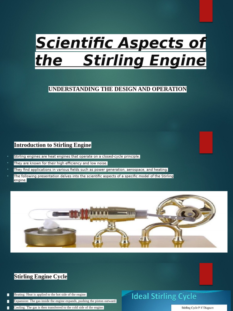 Scientific Aspects of The Stirling Engine | PDF | Heat | Engines
