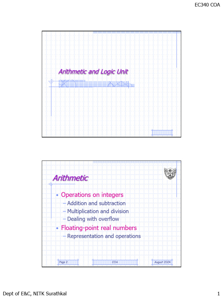 L12 ALU | PDF | Computer Programming | Mathematics