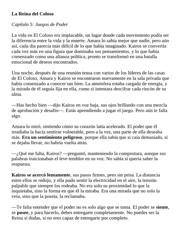 Juegos de Poder en El Coloso | PDF | Poesía