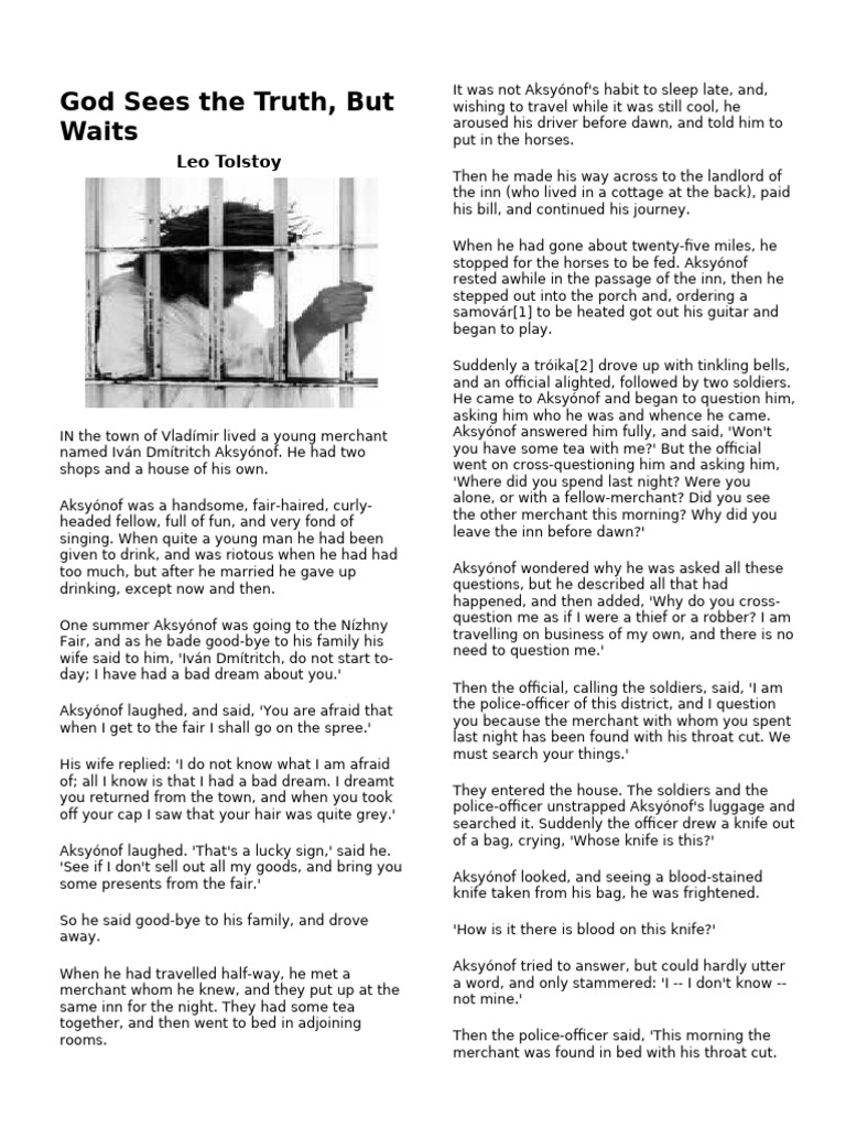 God Sees The Truth But Waits1 | PDF