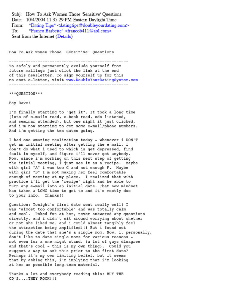 DYD Asking Sensitive Questions | PDF