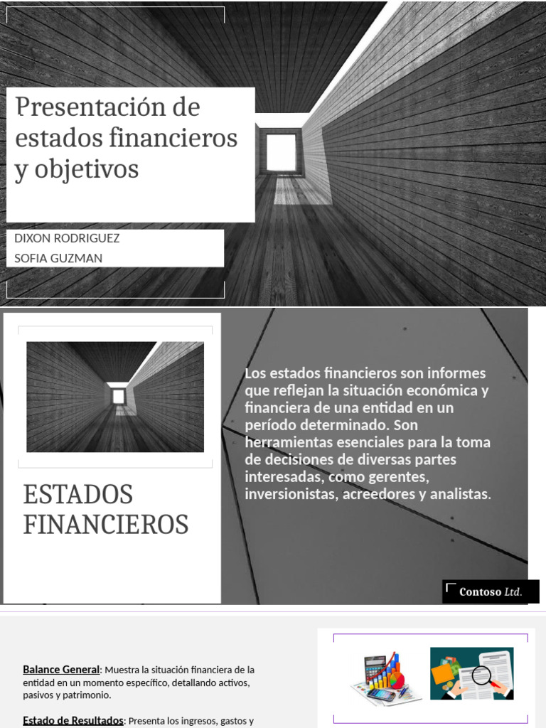 Presentación de Estados Financieros y Objetivos | PDF | Estado financiero | Business