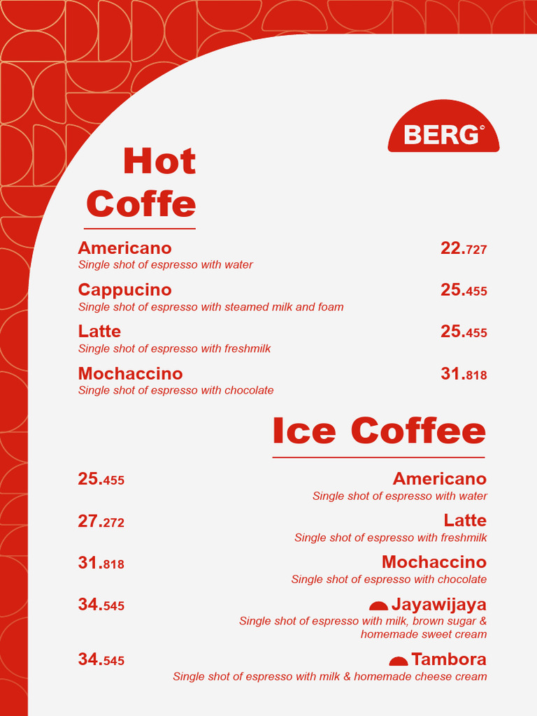 Menu Berg-New | PDF | French Fries | Sauce