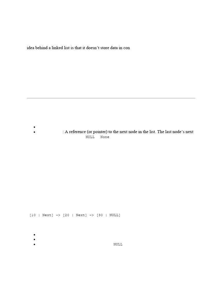 Linked List | PDF | Software Engineering | Computer Science Linked List | PDF | Software Engineering | Computer Science