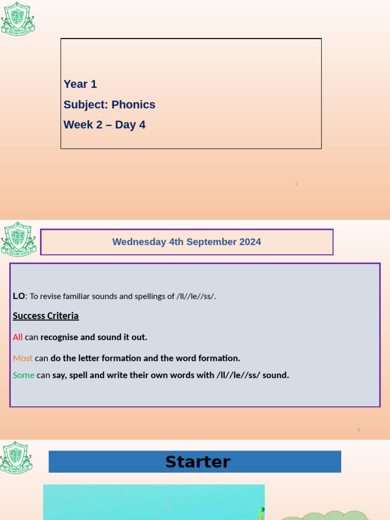 Phonics Lesson Plan: /ll/ /le/ /ss/ Sounds | PDF