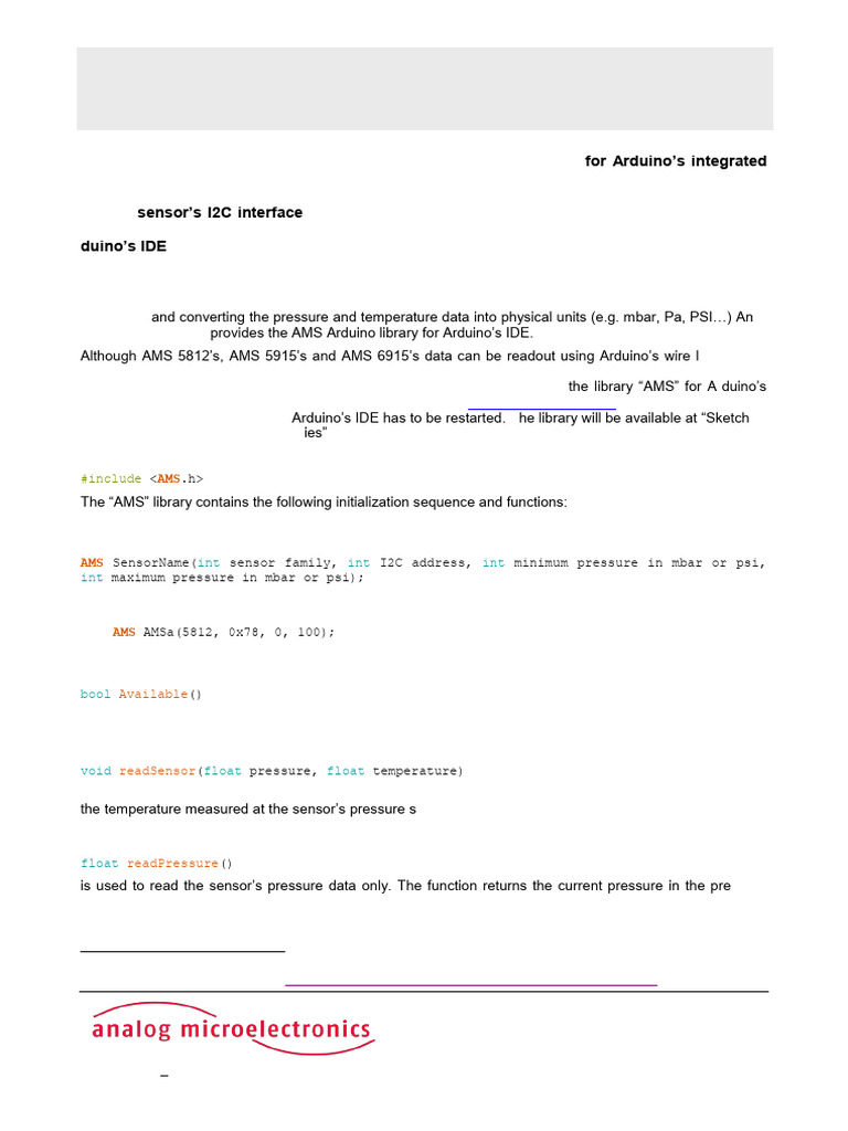 AMS_arduino_lib | PDF | Arduino | Computer Programming AMS_arduino_lib | PDF | Arduino | Computer Programming