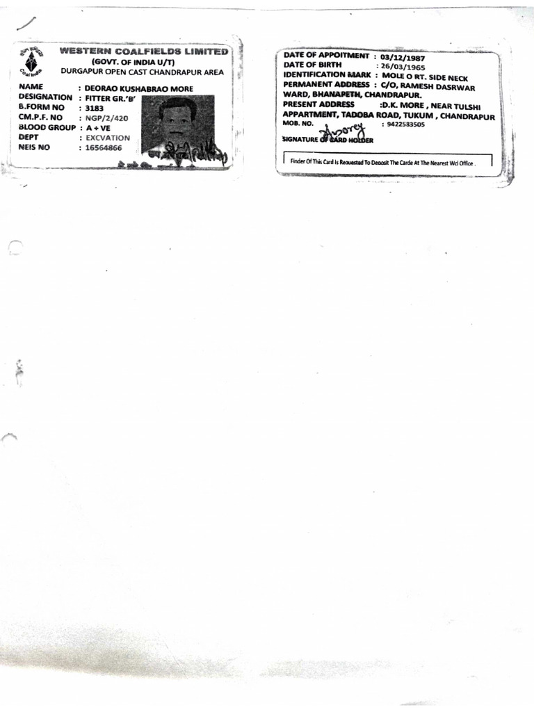 WCL ID Card | PDF
