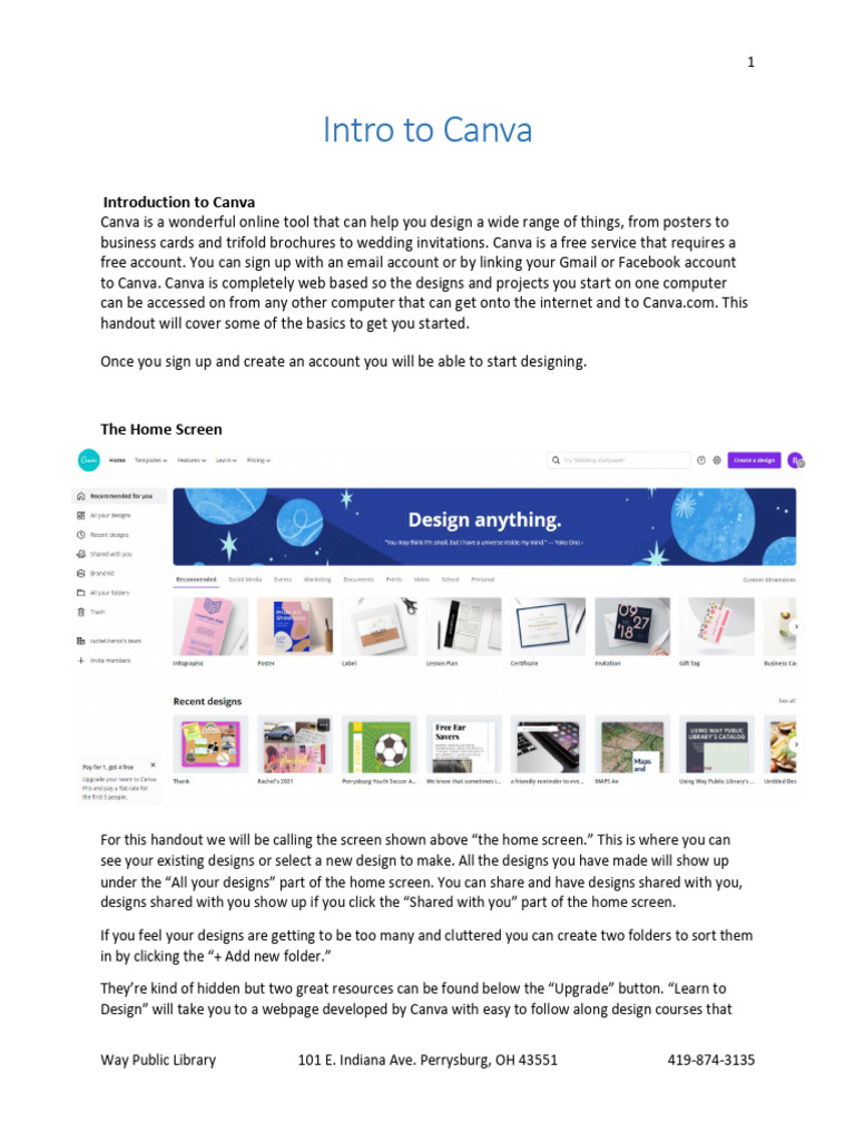 Introduction_to_Canva | PDF | Page Layout | Computing