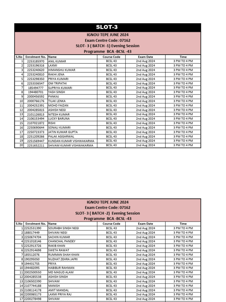 BCSL 043 EVE (1) | PDF
