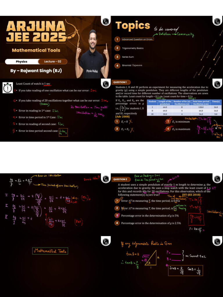 Physics Mathematics Tools... | PDF