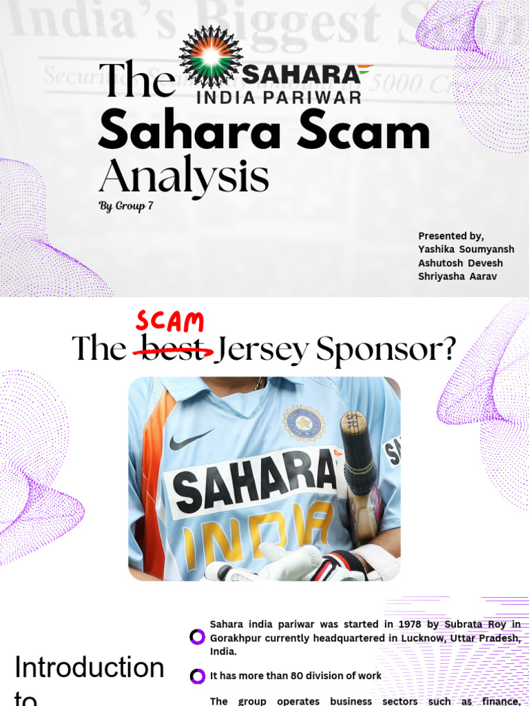 Sahara Scam New | PDF