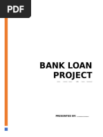 Project Proposal For Bank Loan | PDF