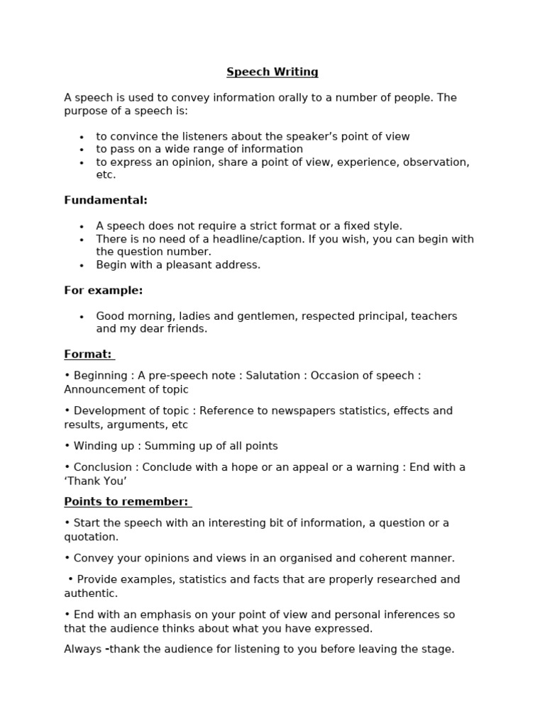 Speech Writing Notes | PDF | Waste | Pollution