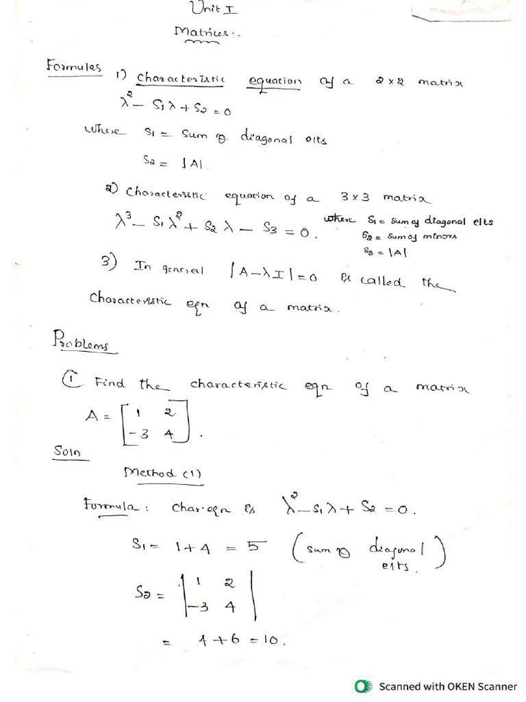 Ma3151-Matrices and Calculus | PDF