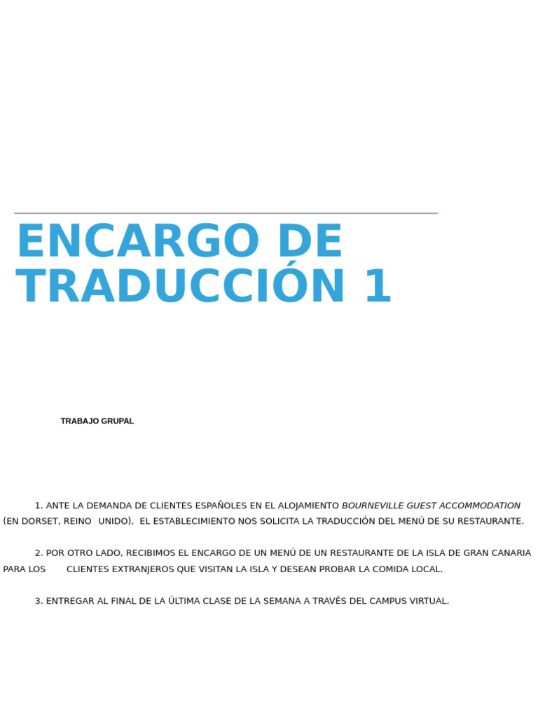 Encargo 1 - 2 Menús | PDF | Steak | French Fries