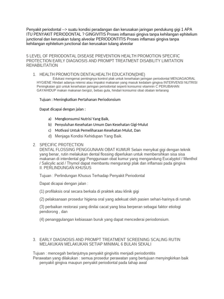 Penyakit Periodontal | PDF | Kesehatan Holistik