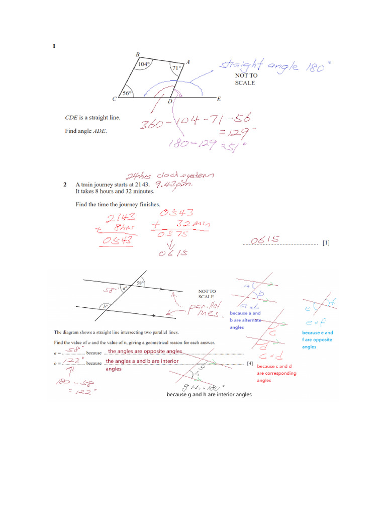 IGCSE Exam Question Discussion 24.6.18 | PDF