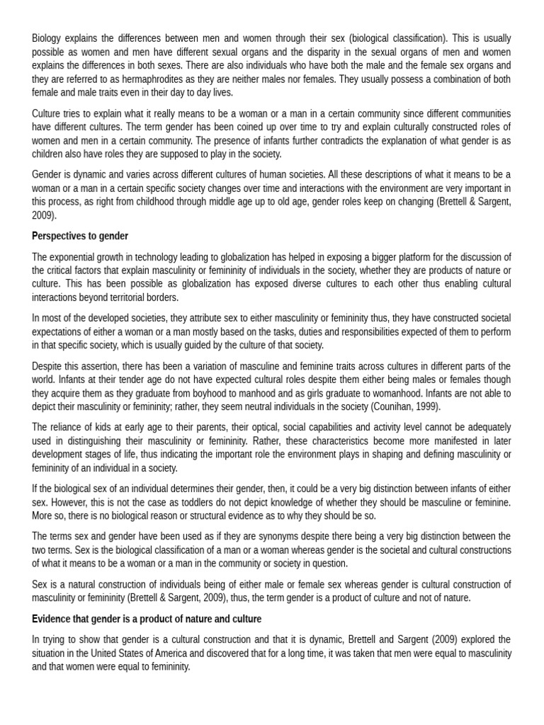 Gender Hierarchy | PDF | Gender | Gender Studies