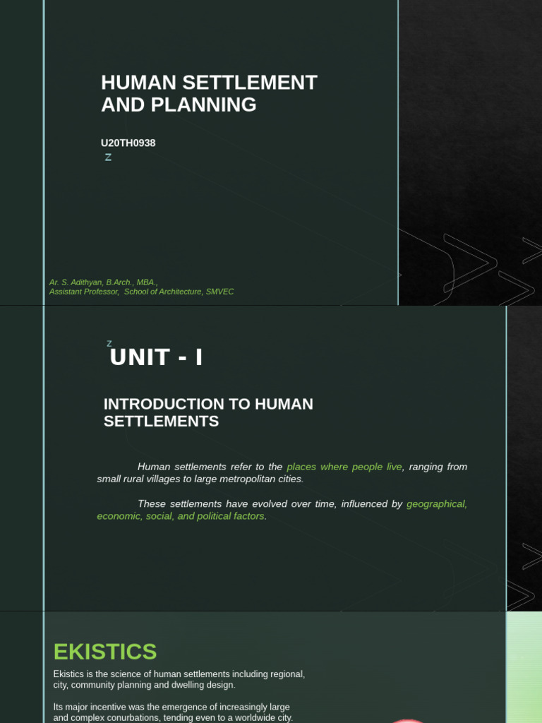 Human Settlements and Planning Overview | PDF | Infrastructure ...