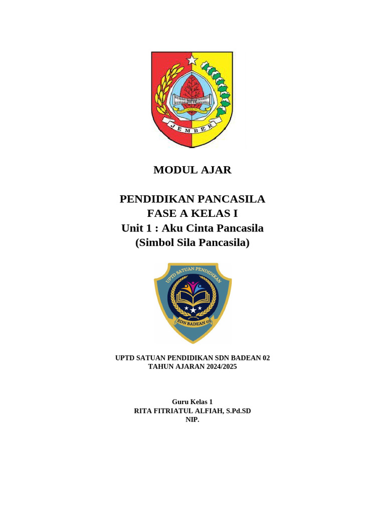 Modul Ajar Simbol Pancasila | PDF | Karier & Perkembangan
