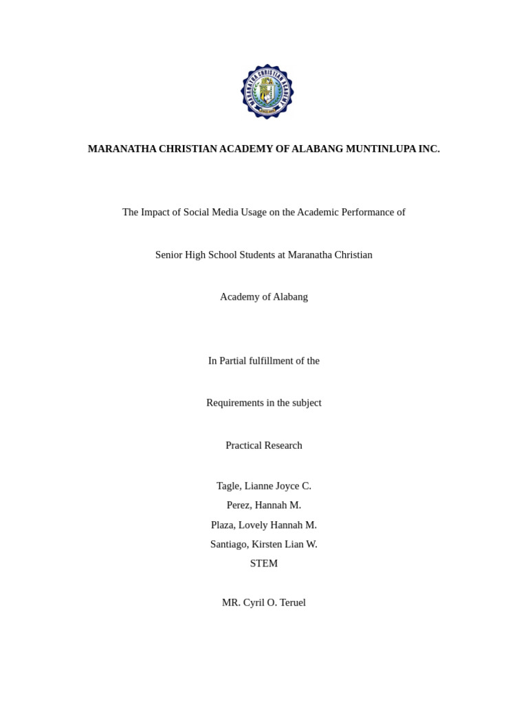 Final Research Paper - Tagle | PDF | Social Media | Popular Culture ...