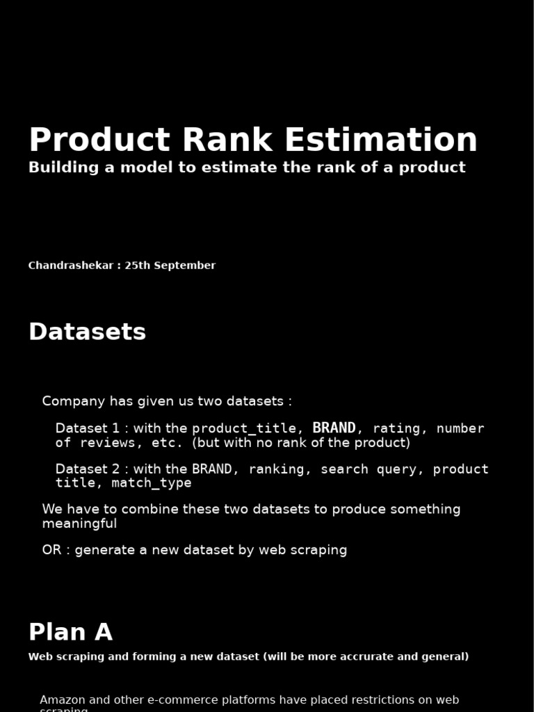 Dataset and Plan A, B Sop | PDF