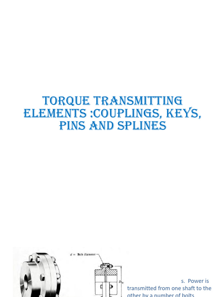 Chapter 2 - Torque Transmission Elements | PDF | Manufactured Goods | Machines