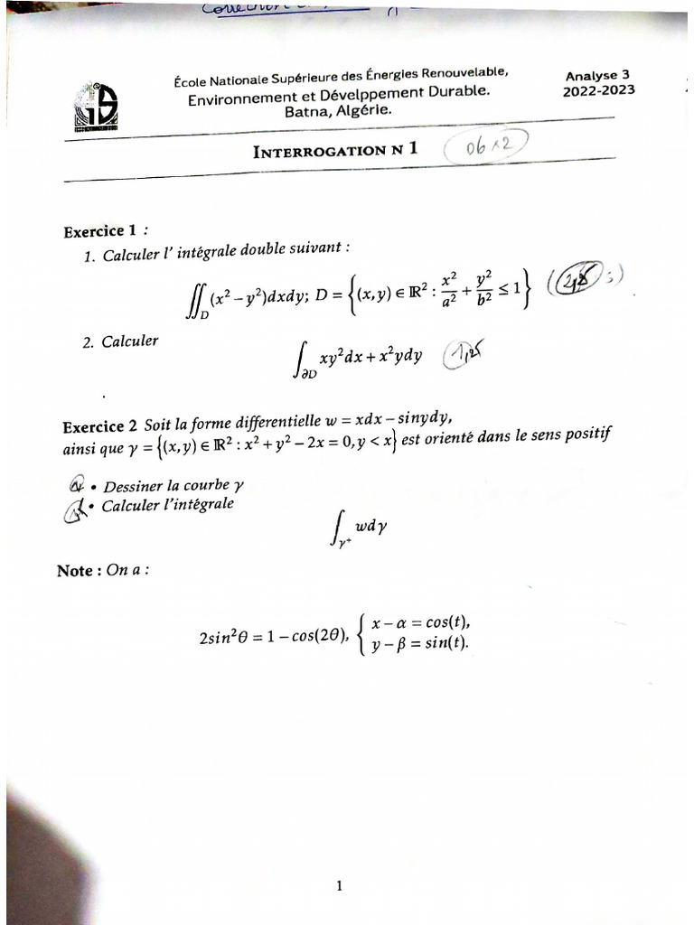 Interrogation Corrigée | PDF