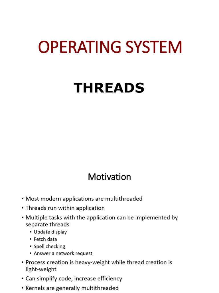 OS_5__Threads | PDF | Thread (Computing) | Multi Core Processor OS_5__Threads | PDF | Thread (Computing) | Multi Core Processor
