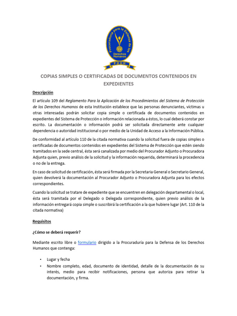 Copias Simples o Certificadas Con Formato | PDF | Justicia | Crimen y ...