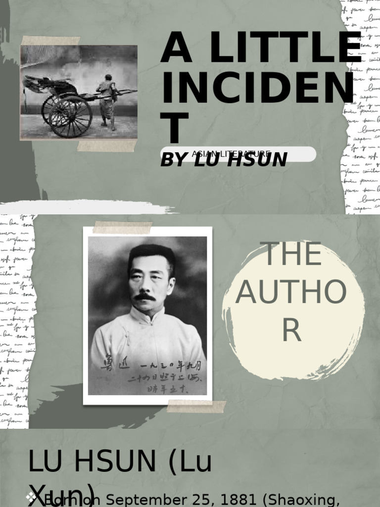 A Little Incident by Lu Hsun | PDF | Social Science | History