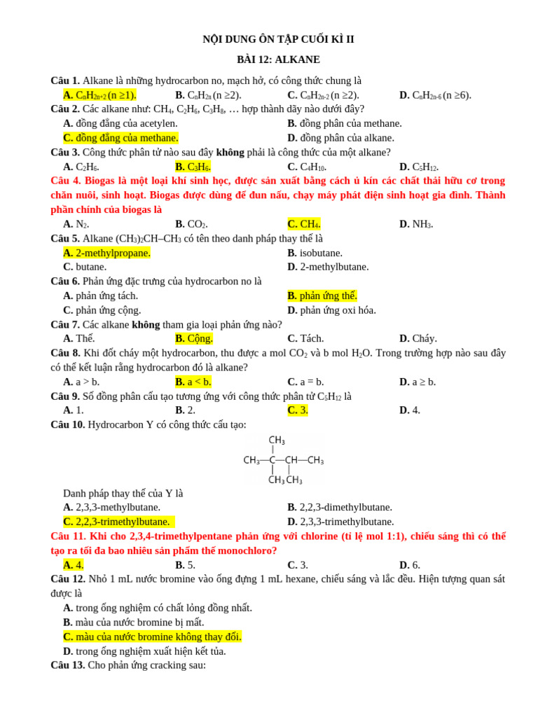 NỘI DUNG ÔN TẬP CUỐI KÌ II (2324) .docx-đã giải xong | PDF