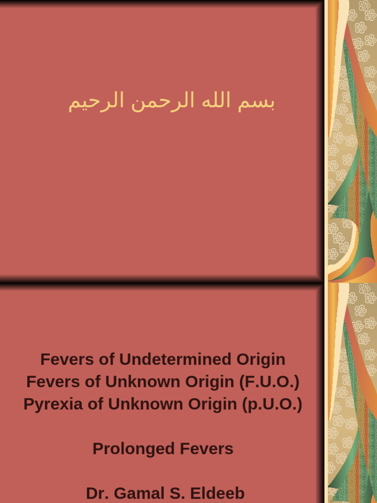 FUO PowerPoint Presentation | PDF | Causes Of Death | Medicine