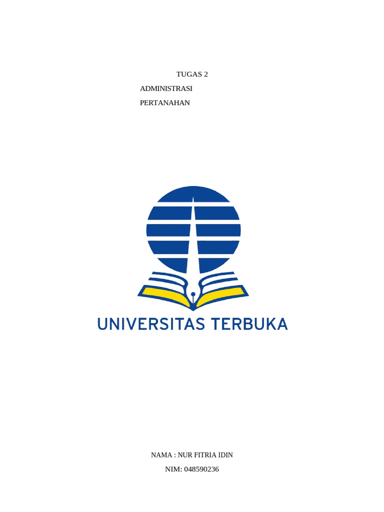 Tugas 2 Administrasi Pertanahan | PDF | Hukum