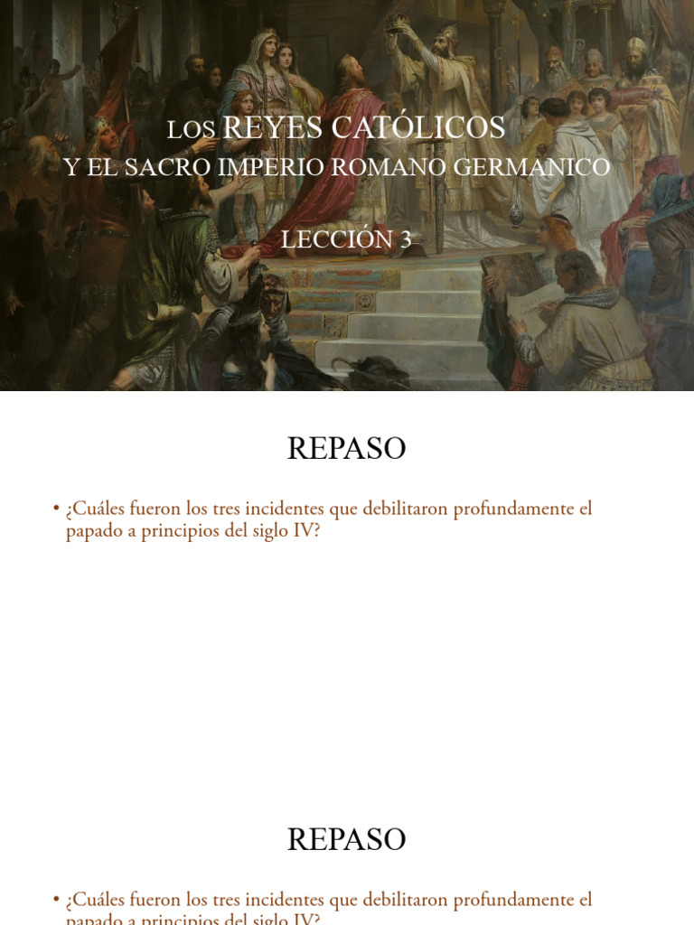 Lección 3, Los Reyes Catolicos | PDF | Cautiverio babilónico | Iglesia Católica
