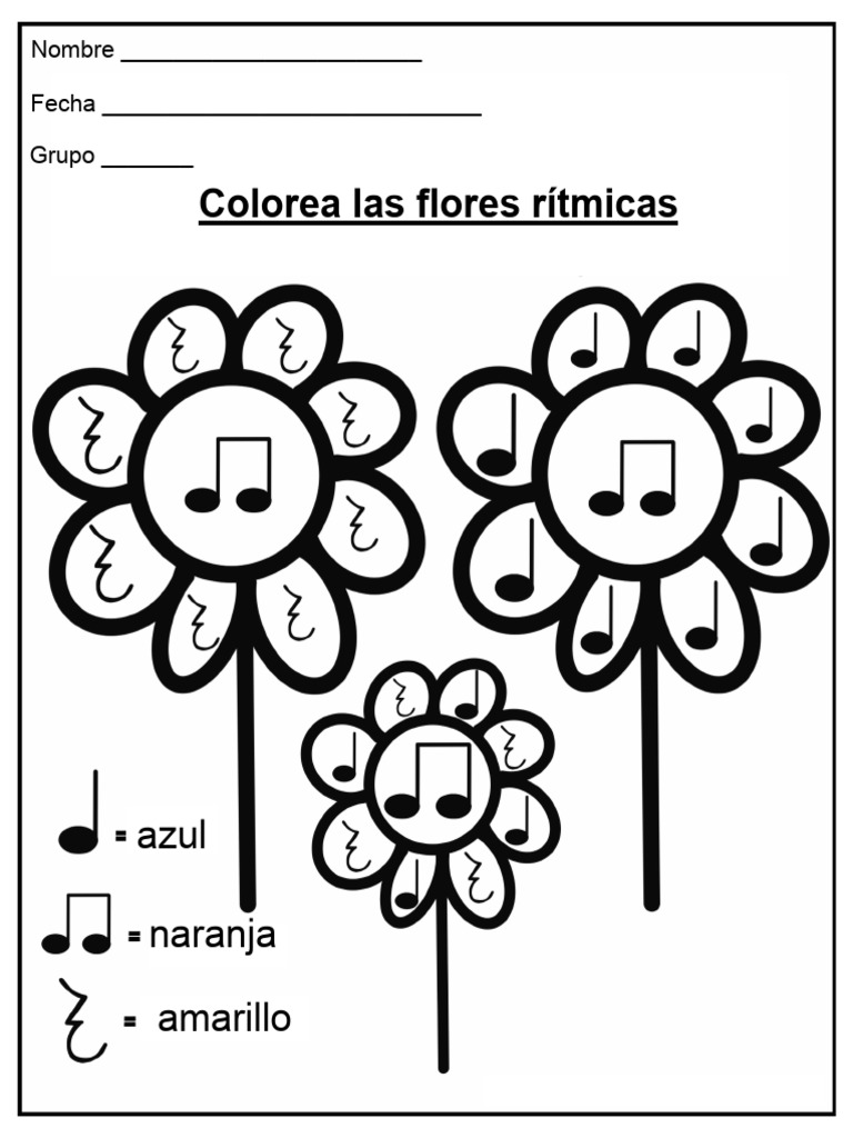 Colorea Las Flores Ritmicas | PDF | Crecimiento personal y profesional