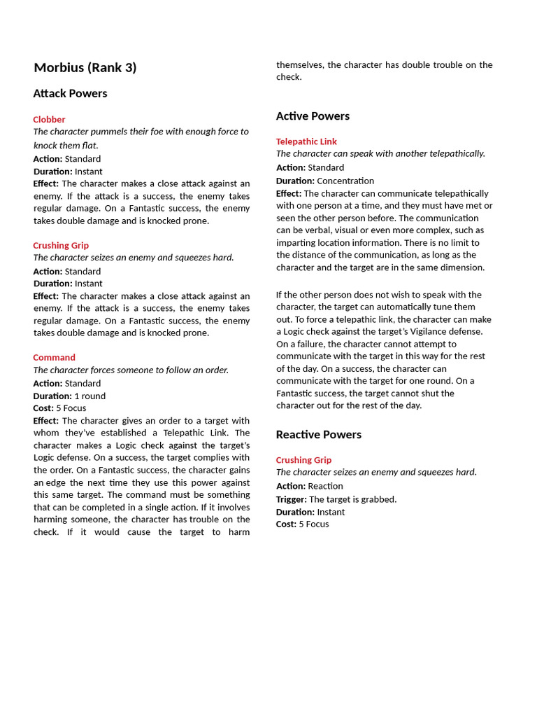 Template Powers Cheat Sheet | PDF