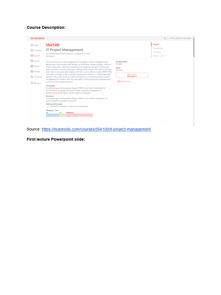 IT Project Management Course Overview | PDF | Project Management ...